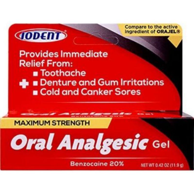 Iodent Oral Analgesic Gel(11.g) | Shopee Philippines