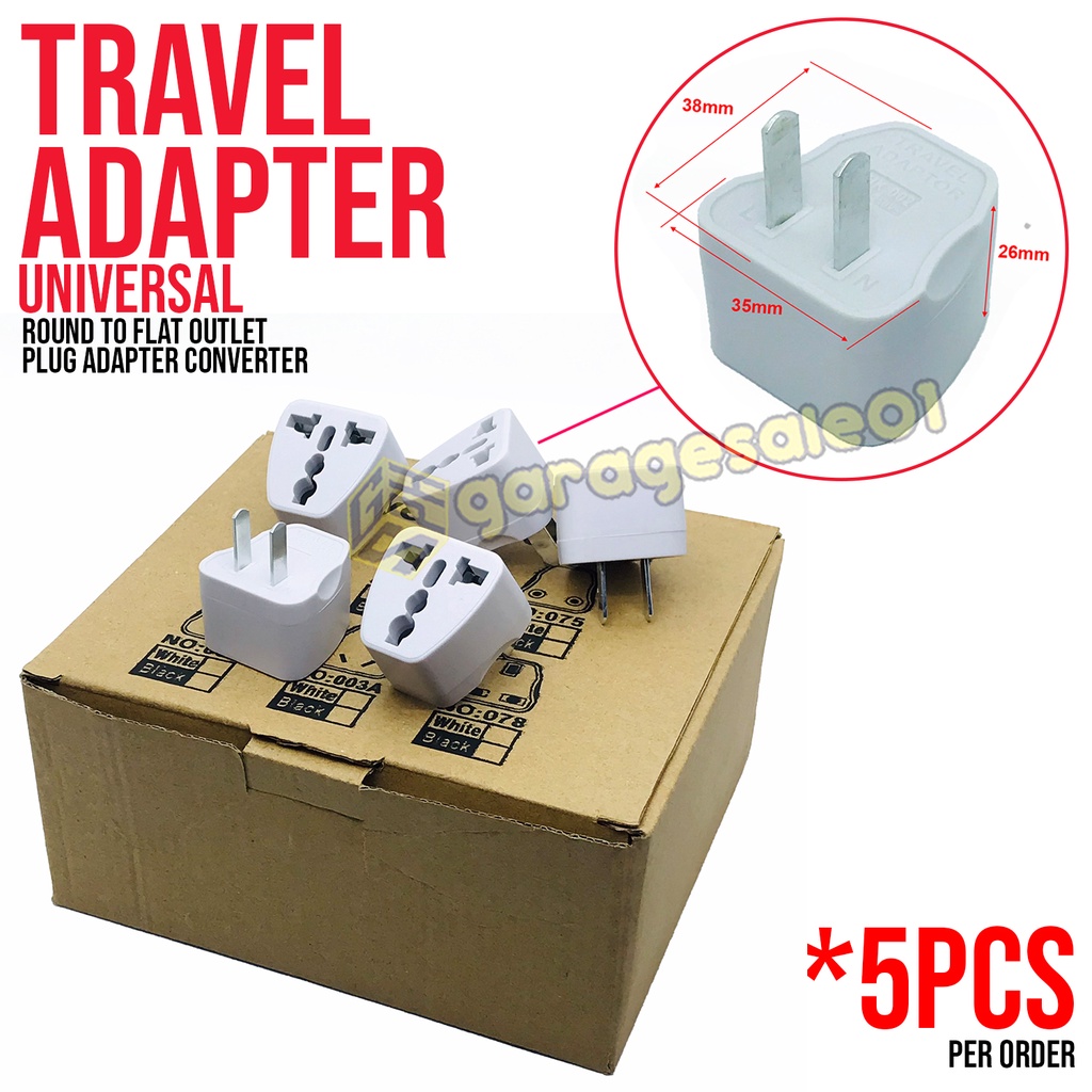 5PCS Original Universal Travel Adaptor Outlet Plug Adapter Converter ...