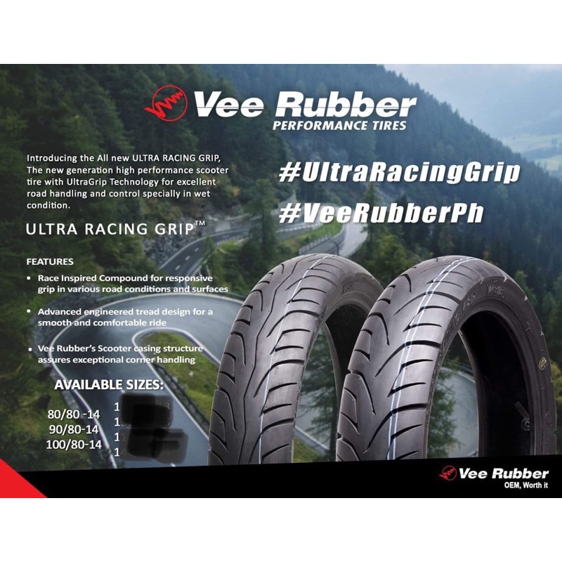 VEE RUBBER HIGH GRIP VRM431 tubeless free extreme 500ml sealant and ...