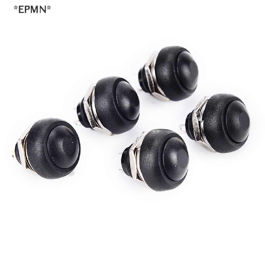 EPMN> 5pcs/lot black/red/green/yellow/white waterproof momentary push ...