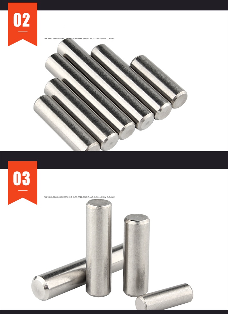 【WDY】Dowel pins M1.5/M2/M3/M4 SUS304 cylindrical pin locating pin fixed ...