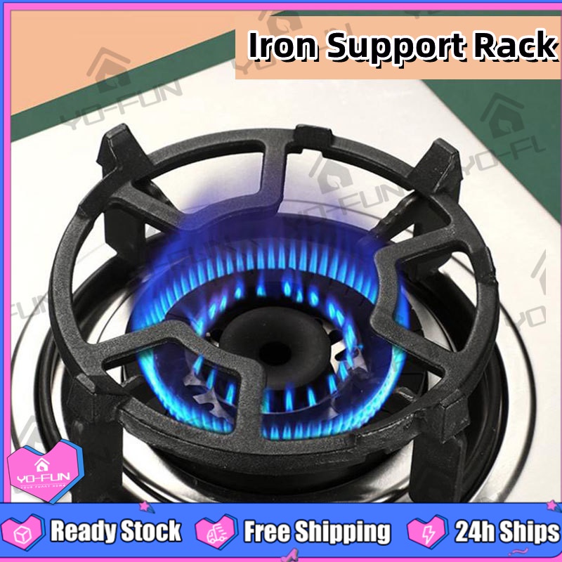 Wok Pan Support Rack Stand Cast Iron Stove Gas Stove Cover Pan Pot ...