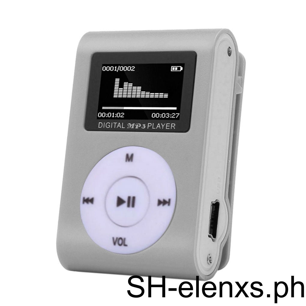 Mini MP3 Player with LCD Screen Portable Music Supporting SD TF Card 3 ...