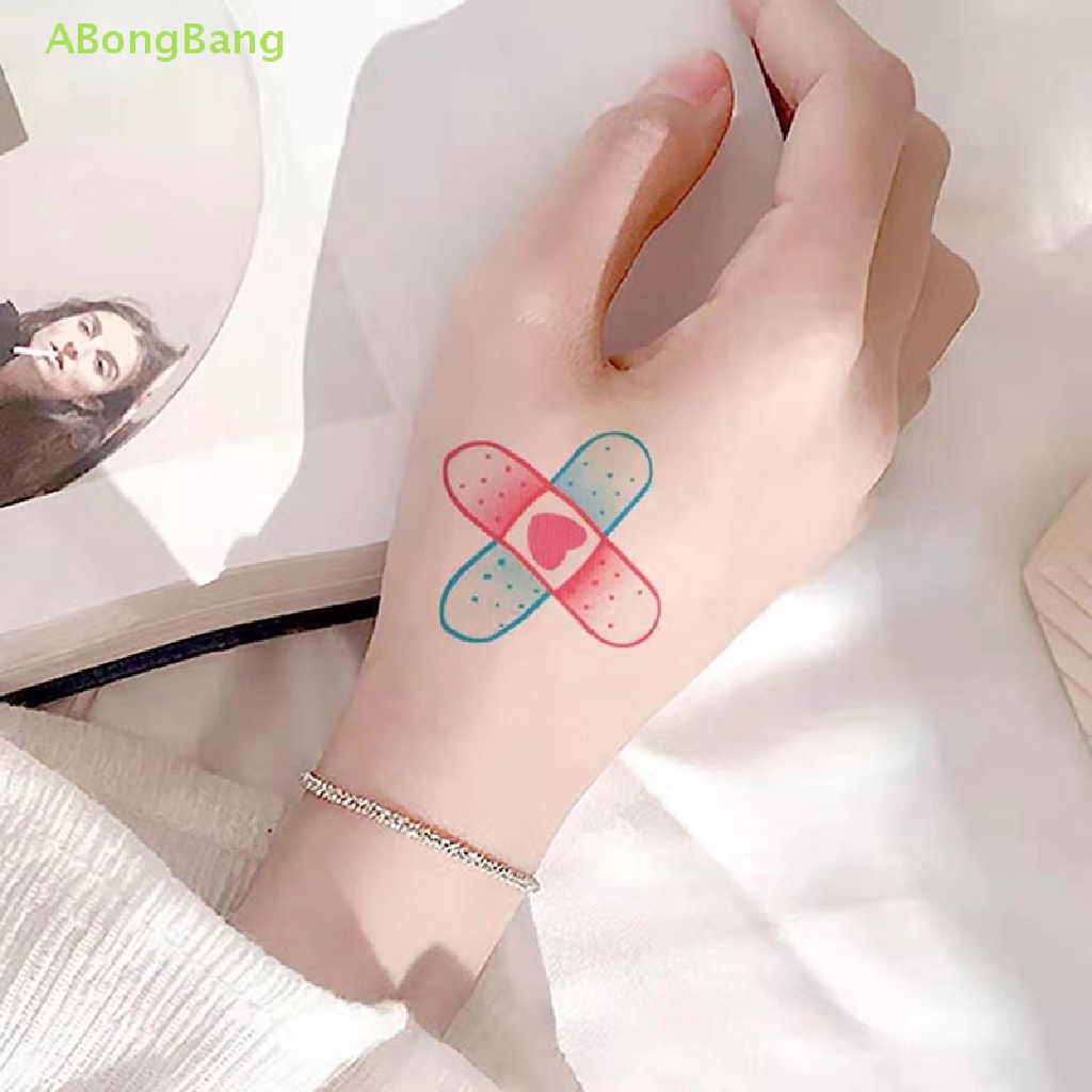 ABongBang 28PCS Cartoon cute Face and Arm Band Aid Tattoos Waterproof ...