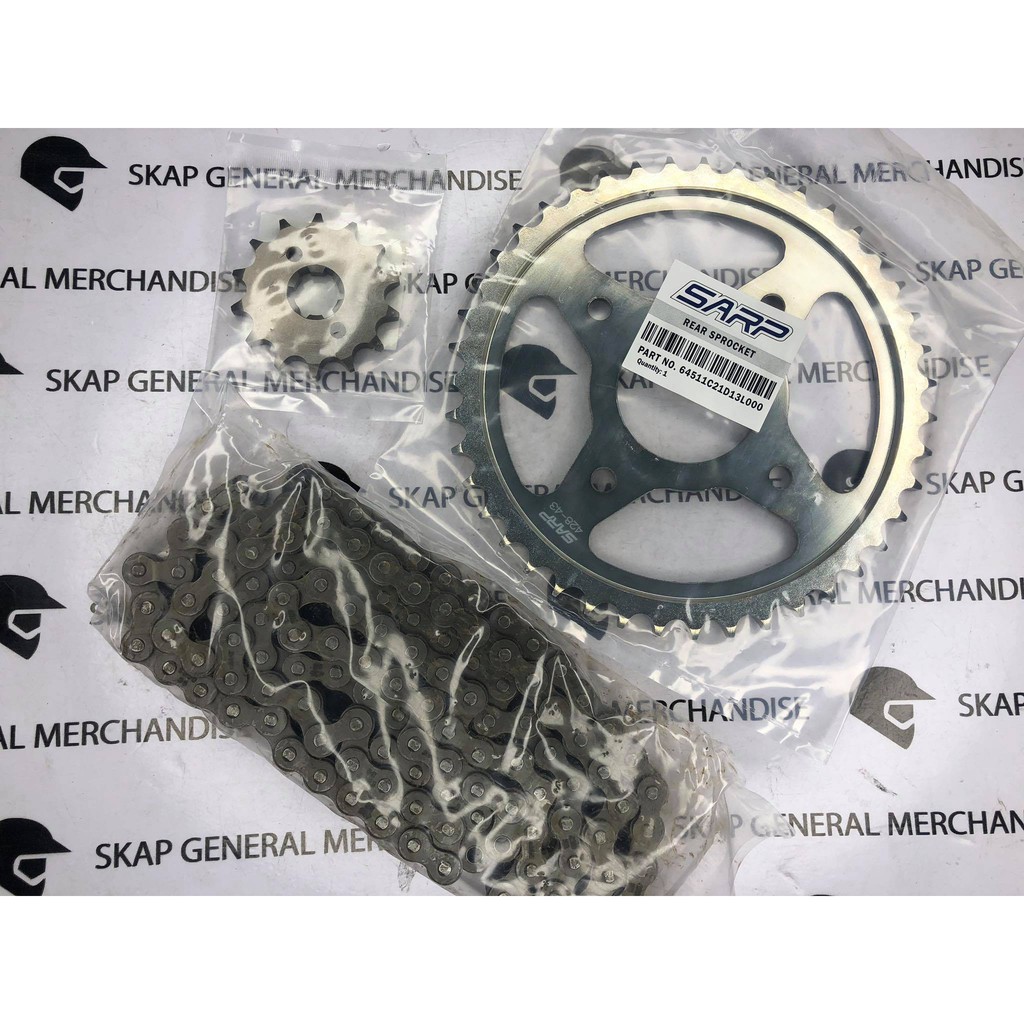 SGP - CHAIN SET ( SARP ) - RAIDER 150 ( REBORN / RELOADED / F.I ...