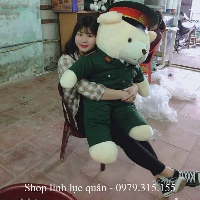 Army Teddy Bear 1.2m Army (With Name, Detail, Jaw Army) | Shopee ...