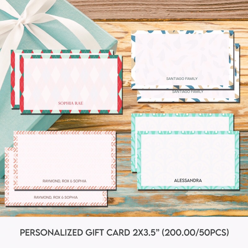 Personalized Gift Card (50pcs) | Shopee Philippines