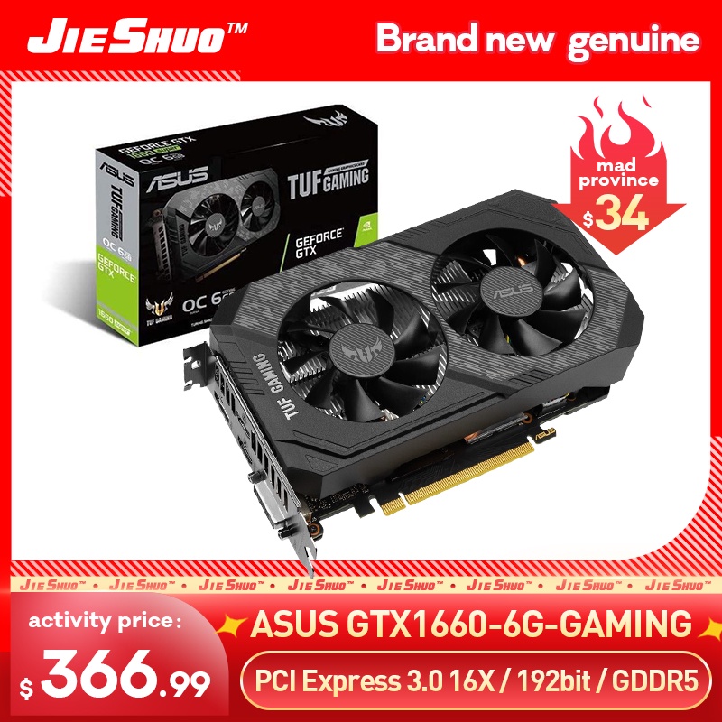 ASUS New Graphics Card TUF Graphics Card GTX 1660 Super GDDR6 12nm For ...