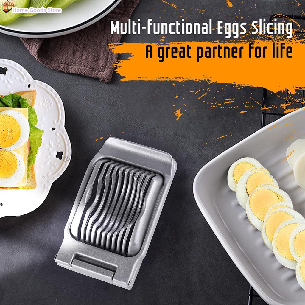 Egg Slicer Heavy Duty Aluminium Alloy Egg Slicer Cutter for Hard Boiled ...