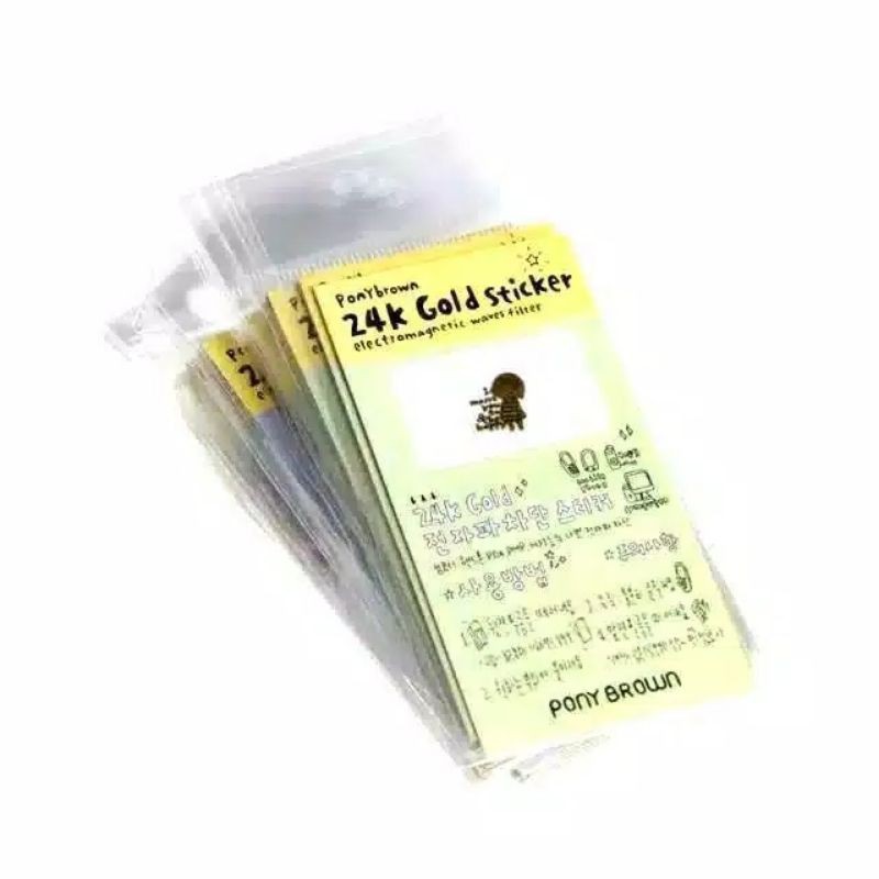 Anti Radiation Metal Stickers - 24k Gold Sticker - Gold | Shopee ...