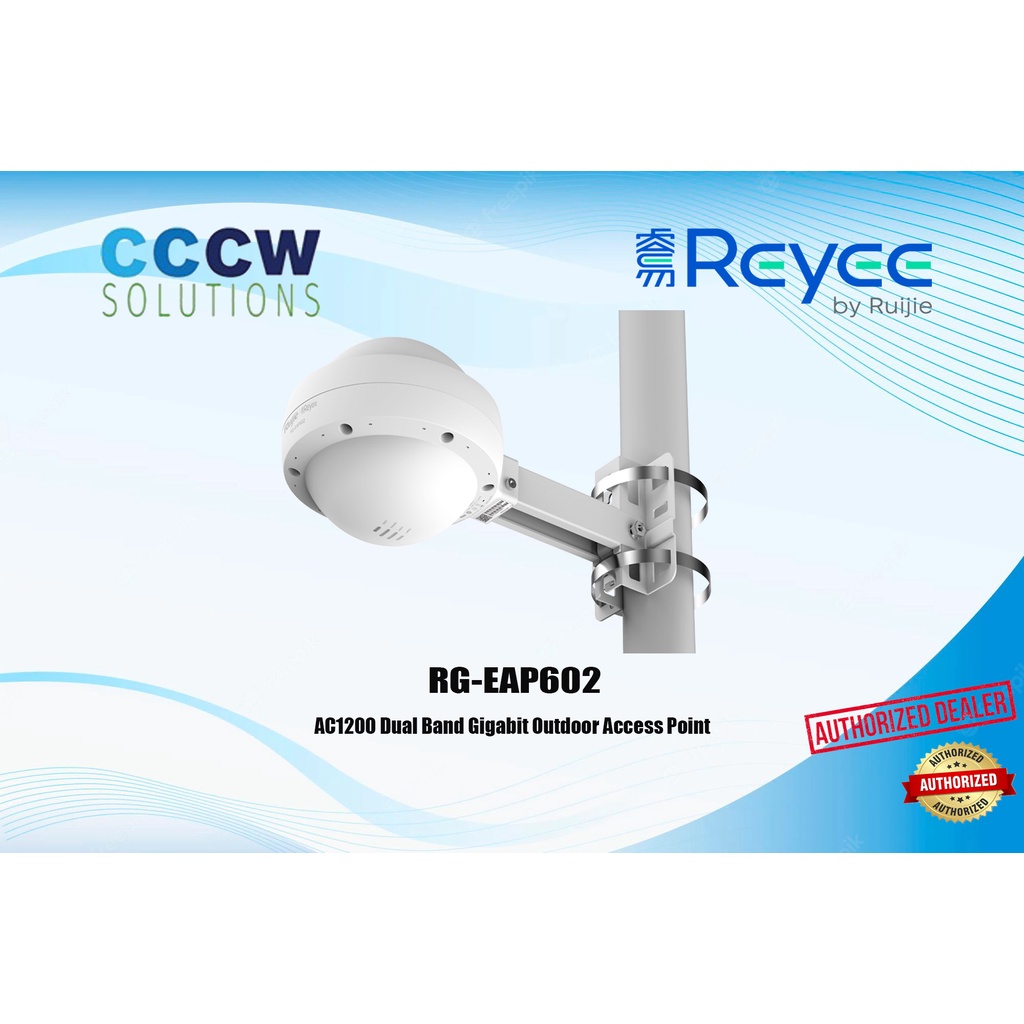 RUIJIE-REYEE RG-EAP602 AC1200 Dual Band Gigabit Outdoor Access Point ...