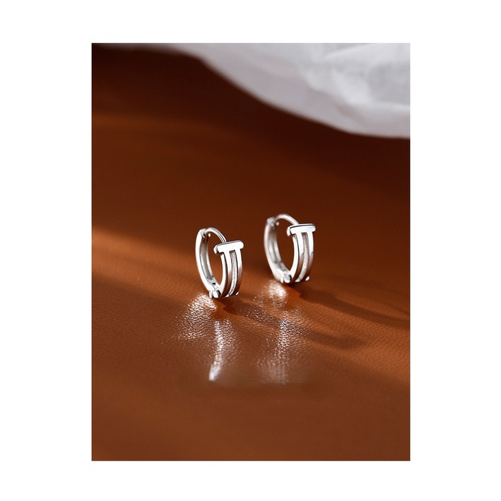 S925 Hikaw Silver Hoop Small Earrings for Women Earings for Women Hikaw ...