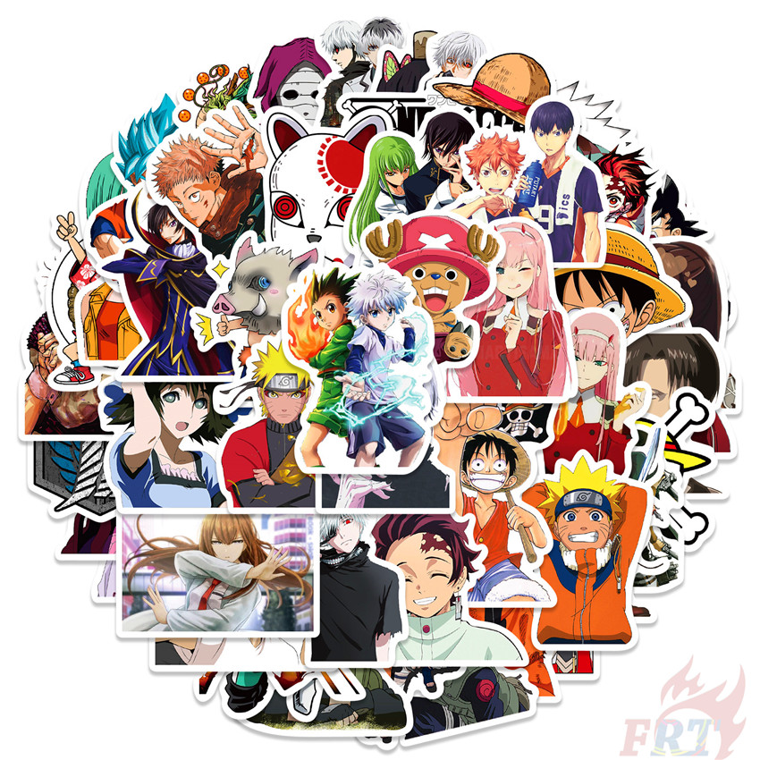 50Pcs/Set Classical Cartoon Anime Series 01 Mixed Graffiti Stickers DIY ...