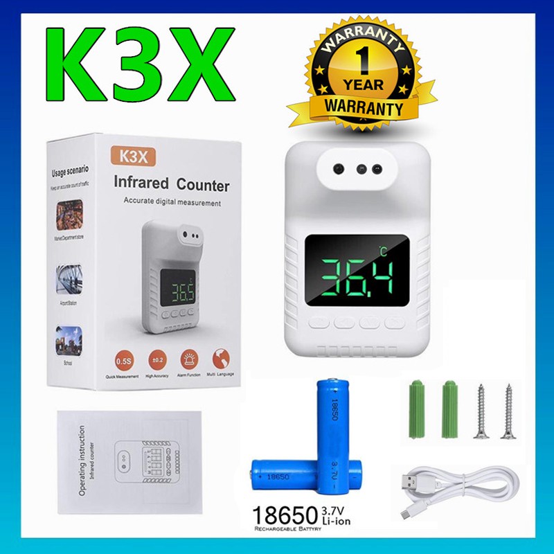 K3 K3s k3 + K3X k3PLUS Stand Mounted Thermometer Forehead Digital Smart ...