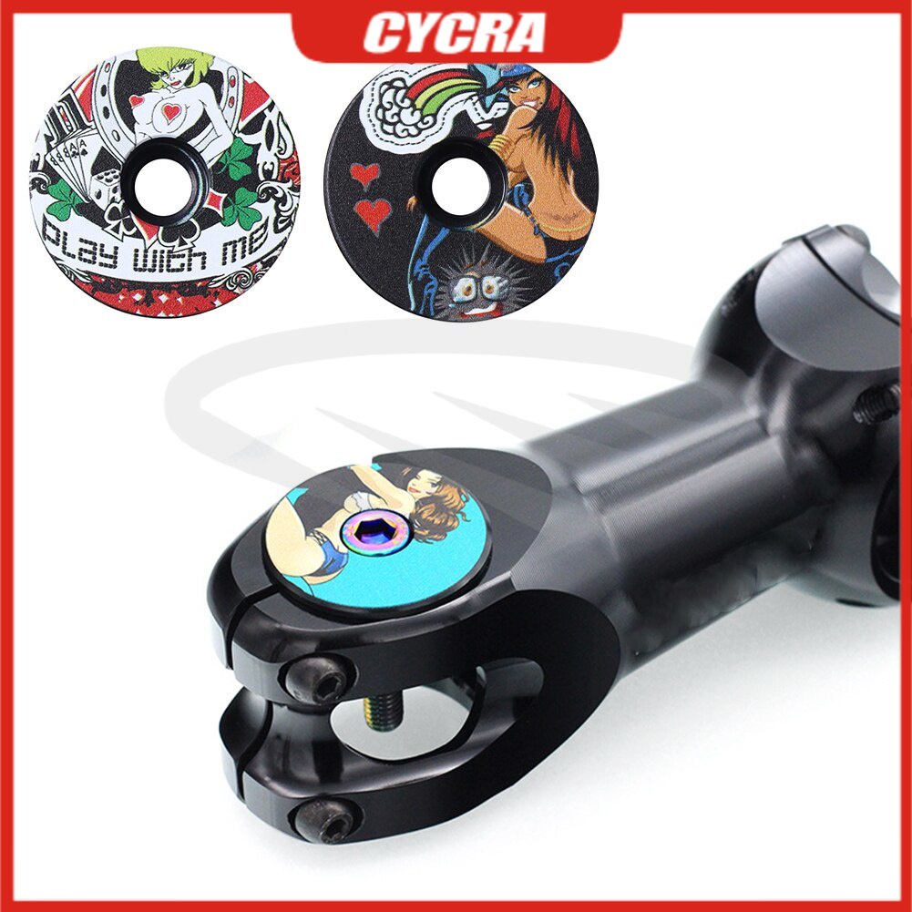 MTB Road Bike Bowl Cover Bicycle Stem Top Cap for 28.6mm Fork Tube ...