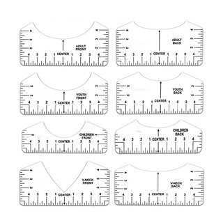 8PCS T-Shirt Ruler Guide For T Shirt Measurement DIY Shirt Design ...
