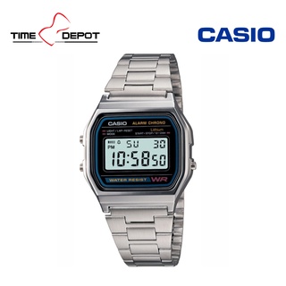 Casio A158WA-1DF Vintage Digital Silver Stainless Steel Watch For Men | Shopee Philippines