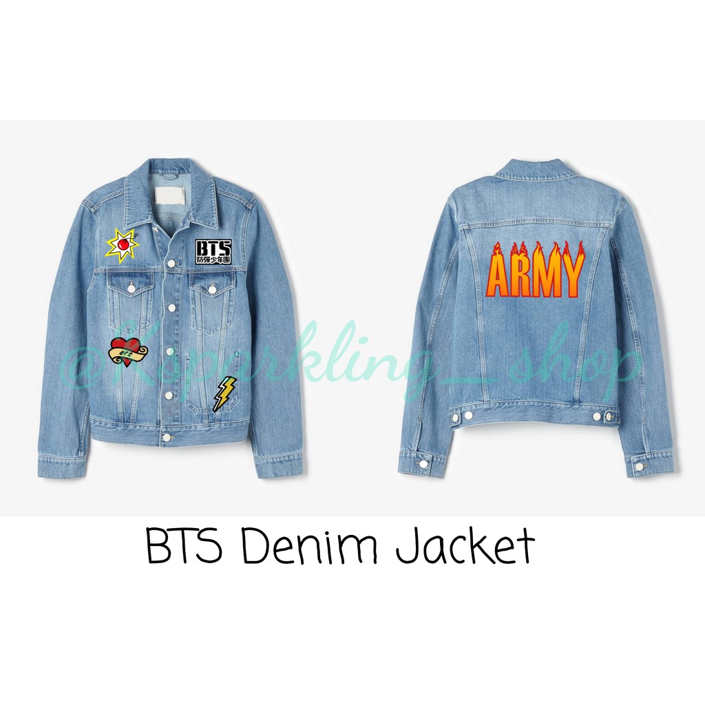 Bts Denim Jacket / Jeans Jacket | Shopee Philippines