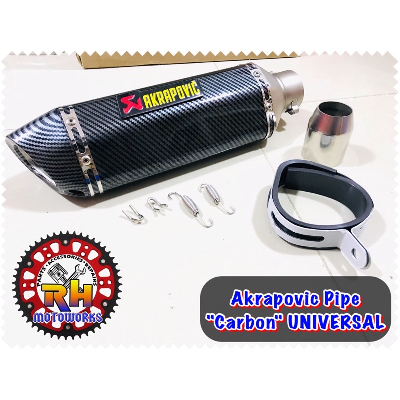 AKRAPOVIC Carbon Canister Pipe (UNIVERSAL) | Shopee Philippines