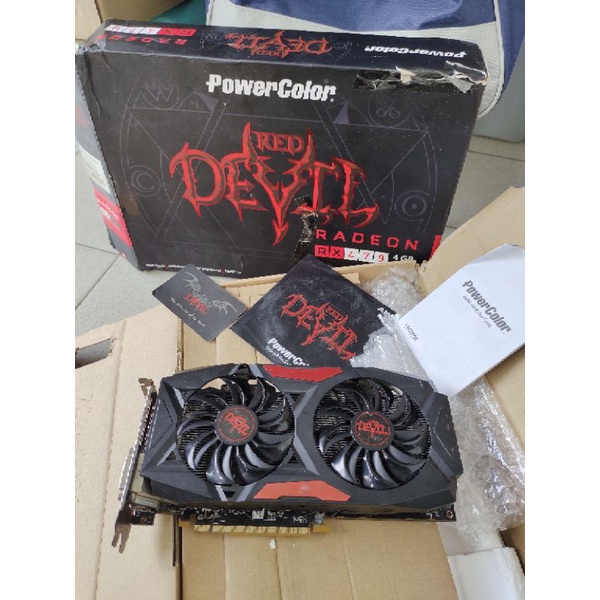 Rx 470 4gb GDDR5, PowerColor Red Devil RadeonTM (USED WITH BOX ...