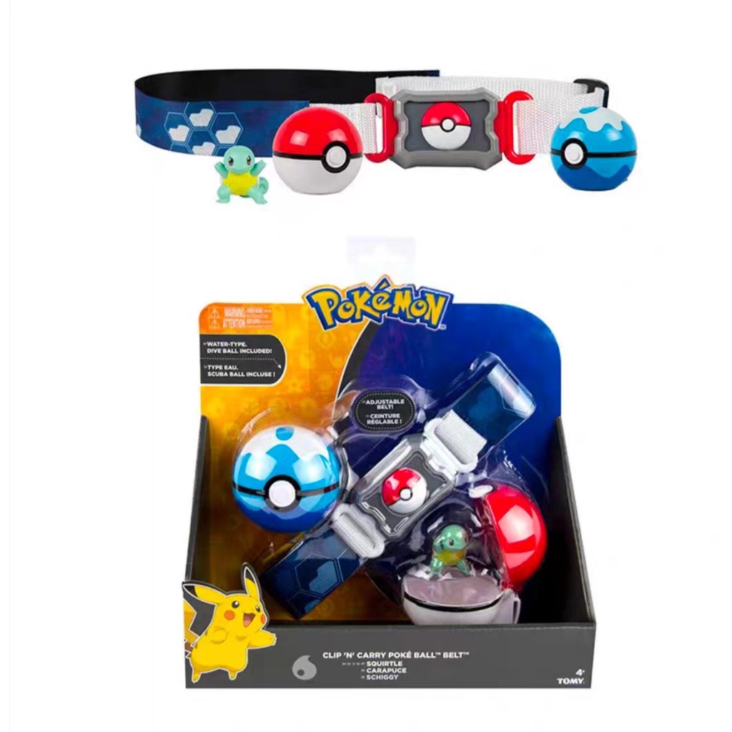 Pokemon Clip 'N' Carry Poke Ball (Pokeball) Belt with Squirtle and Dive ...