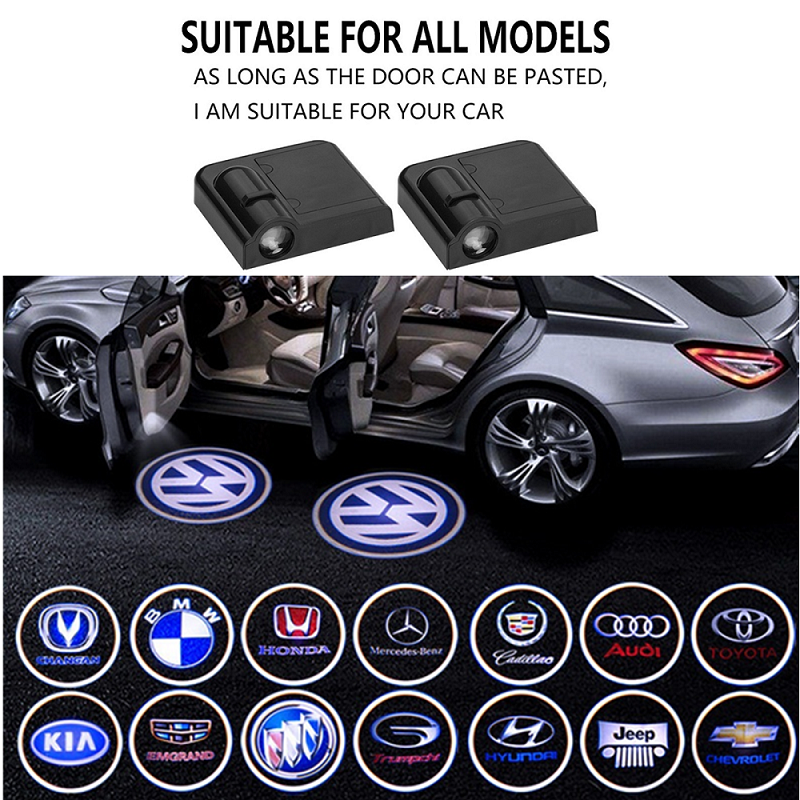 Universal LED Car Door Welcome Lights Car Logo Decoration Light ...