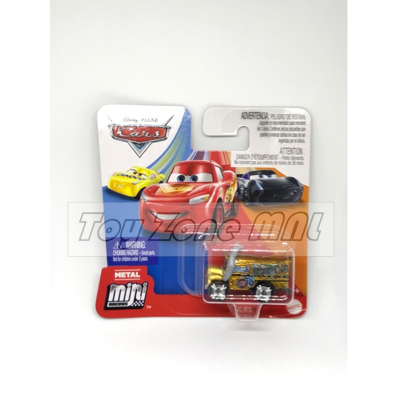 Disney Pixar Cars Mini Racers - Gold Miss Fritter | Shopee Philippines