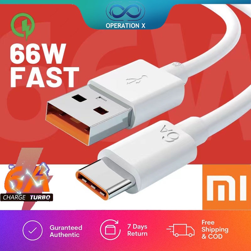 Original OPERATION X 120W Type-C USB Fast Charging Data Cable 6A Turbo ...