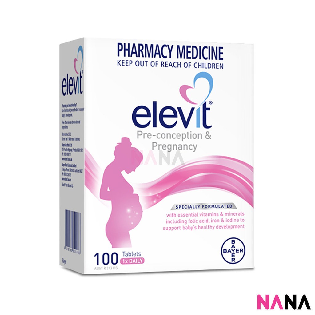 Bayer Elevit Pregnancy Multivitamin 100 Tablets (EXP:07 2026) | Shopee ...