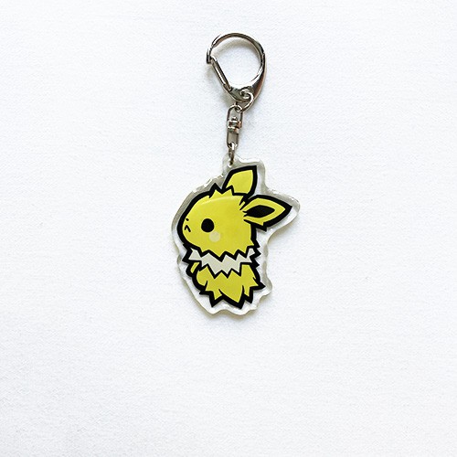 Pokemon Keychain Eevee Eeveelution Flareon Vaporeon Jolteon Espeon Umbreon Glaceon Leafeon ...