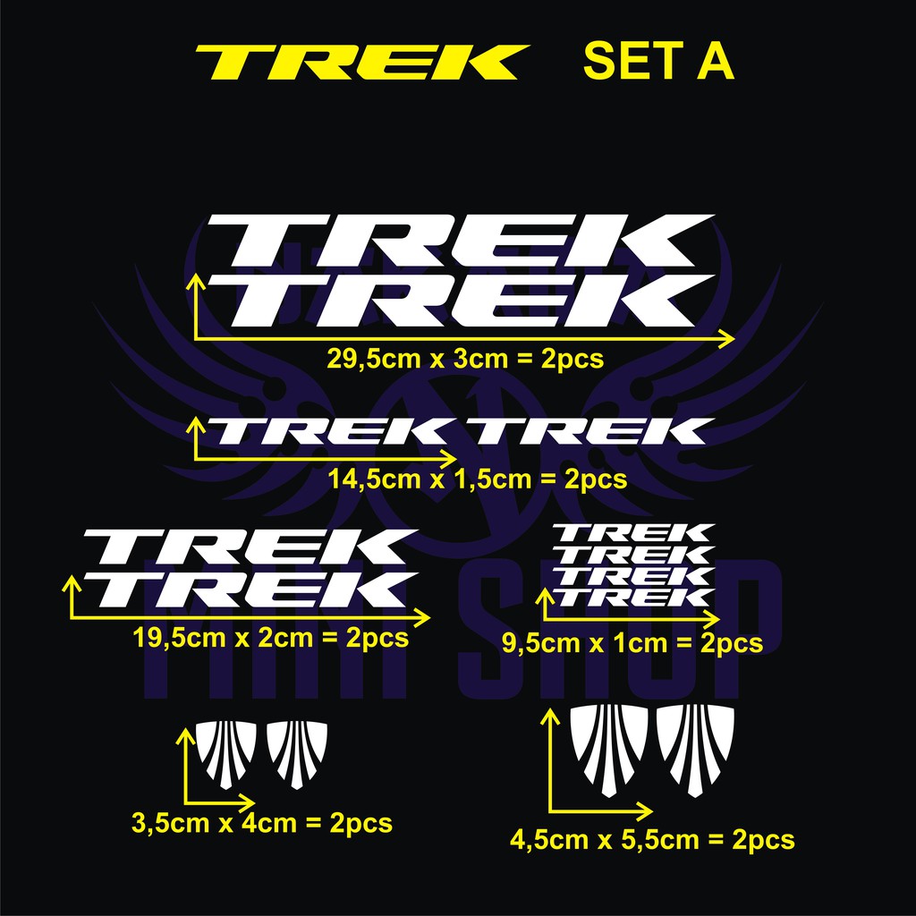 Trek bicycle frame Cutting sticker | Shopee Philippines
