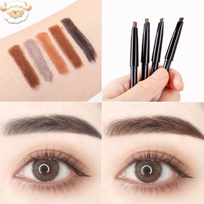 Double-head Automatic Rotating Eyebrow Pencil Waterproof Sweat-proof Non Smudge Replacement H ...