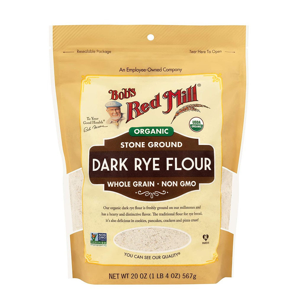 Bob's Red Mill Organic Stone Ground Dark Rye Flour 567g | Shopee ...