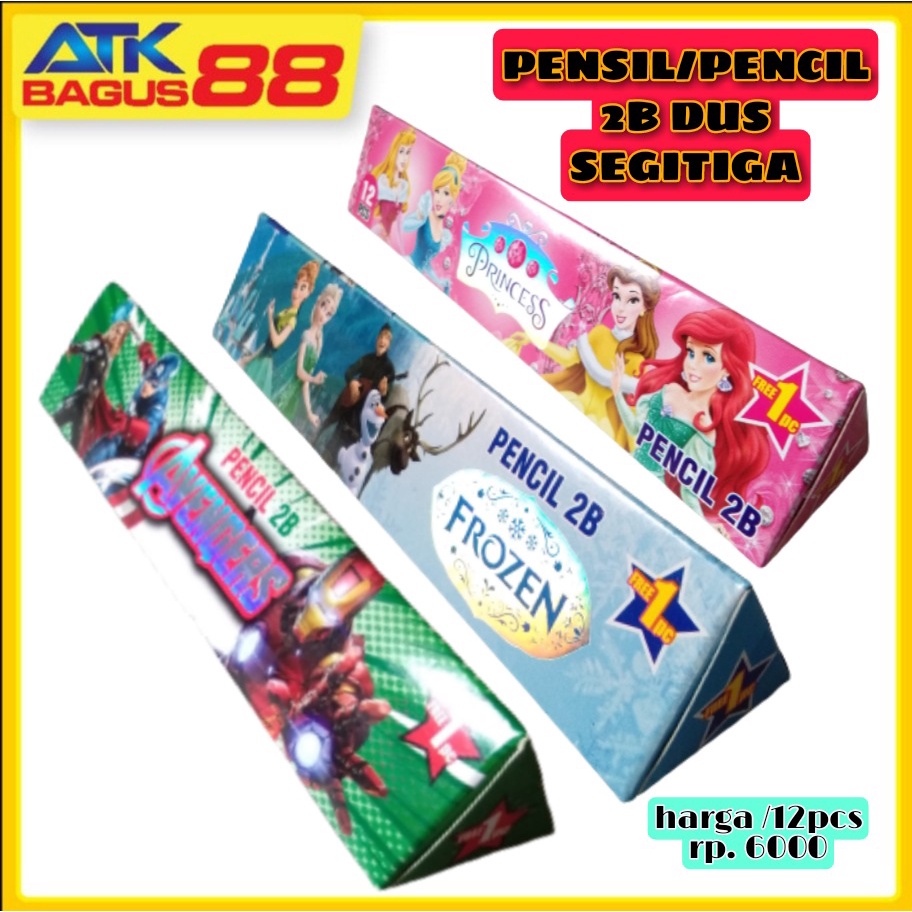 PENCIL 2B IN ANIMATED / CHARACTER TRIANGLE DUS | Shopee Philippines
