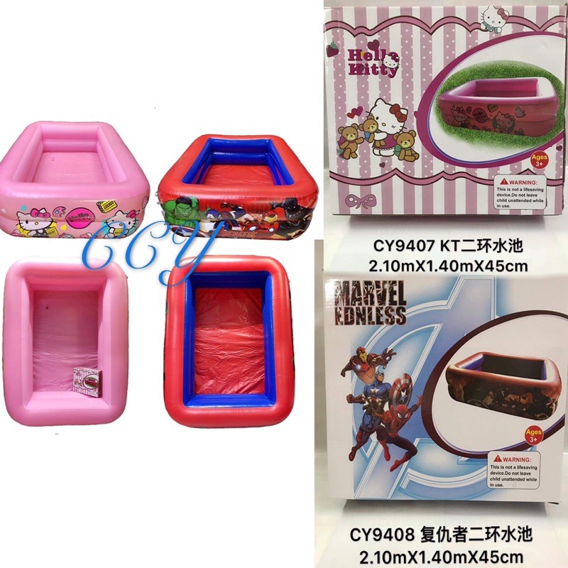 Original Bestway inflatable pool Hello kitty pool / Avengers pool ...