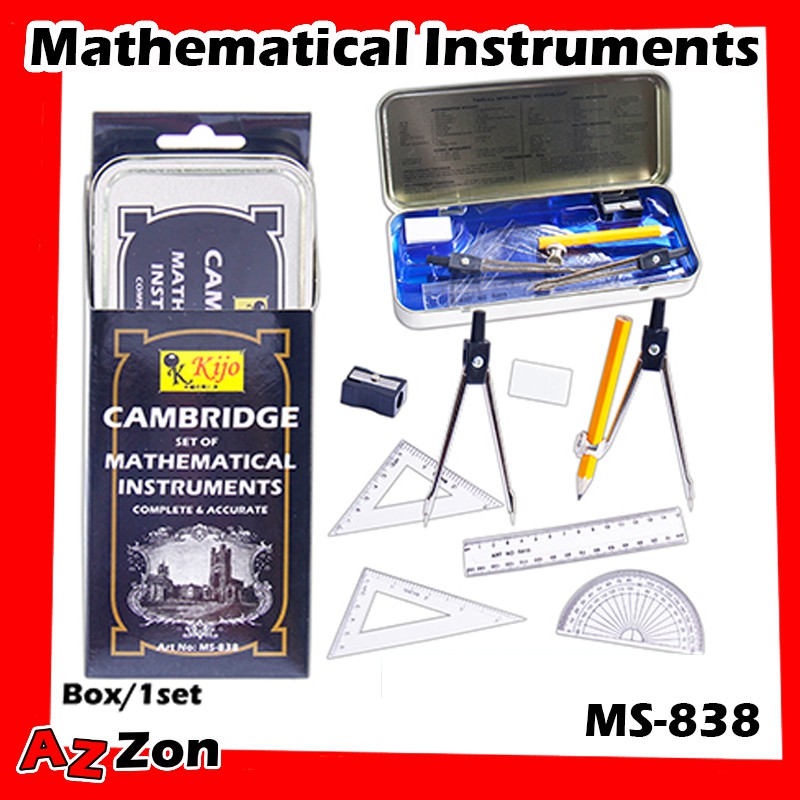 Mathematical Instruments / Cambridge Geometry Set / Math Set ...