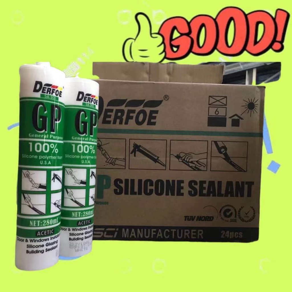 DERFOE SILICONE SEALANT GP 280M | Shopee Philippines