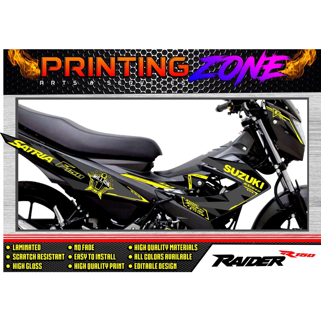 RAIDER R150 Reborn One Million Edition Sticker Decals Durable and High ...