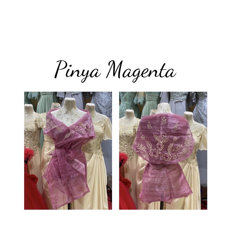 Modern Filipiniana Wrap Around Pinya-pinya | Shopee Philippines
