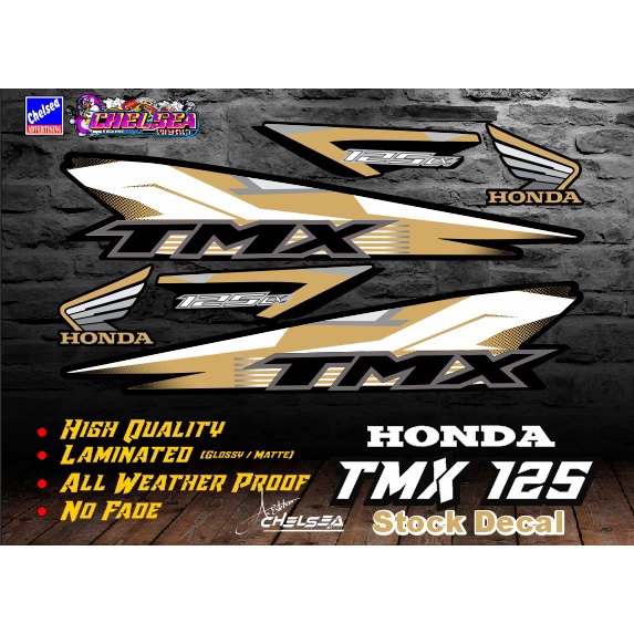 Honda TMX 125 Stock Decals / Stickers with freebies | Shopee Philippines