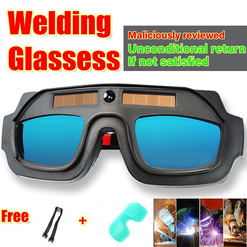 Anti-glare welding glasses automatic darkening welding mask eye ...