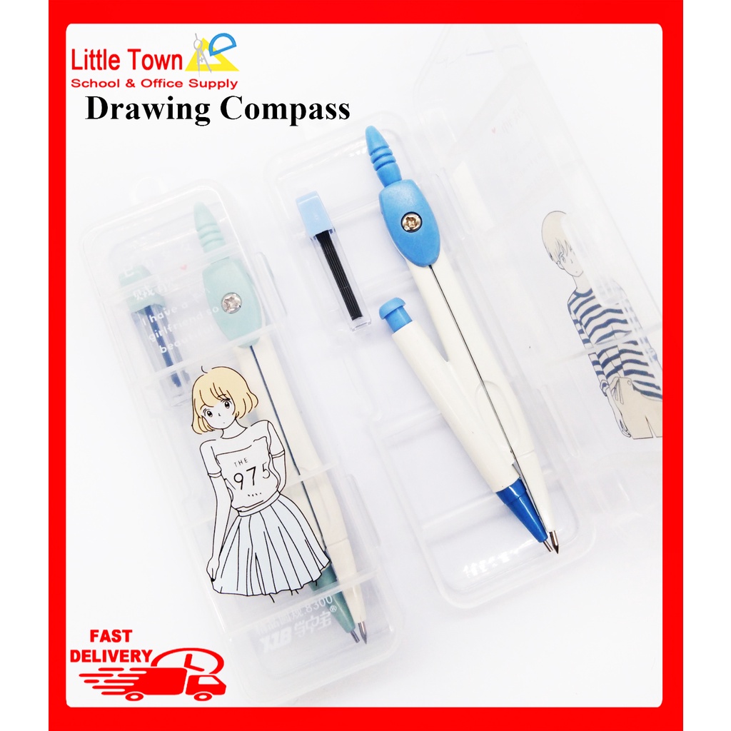 Metal Compass Student Stationery Simple drawing Compass | Shopee ...