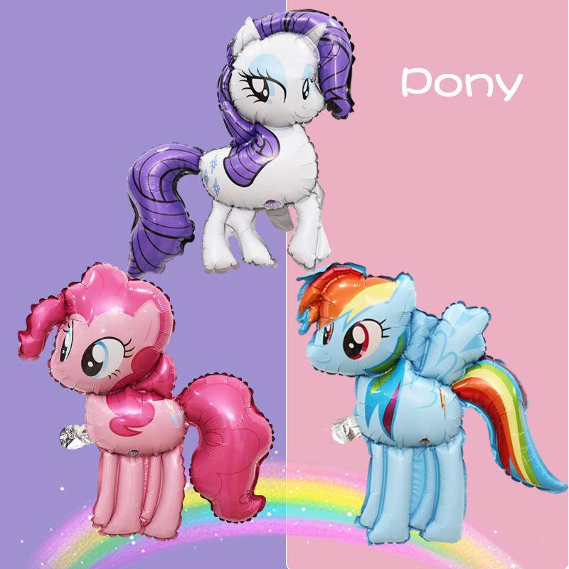 Genuine Cartoon Happy Birthday Poly Horse Aluminum Film Balloon ...