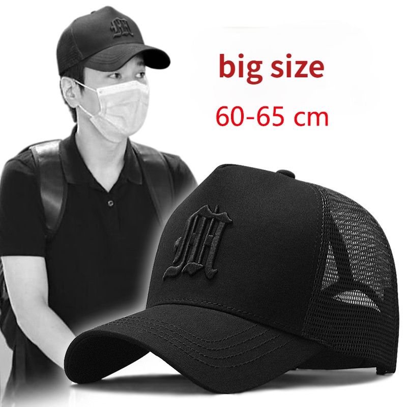 plus size cap 62-65 cm men hat new mesh baseball cap fashion women ...