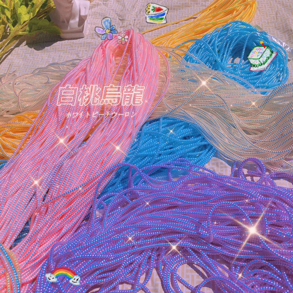 1.6M Cable Protector Laser Colorful Spring Cord Winder Charging Cable ...