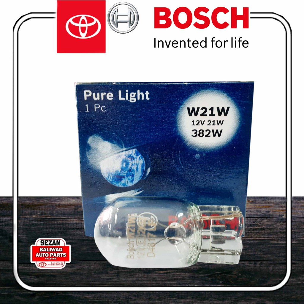 BOSCH FOG LIGHT BULB W21W 12V 21W 1987302251 | Shopee Philippines