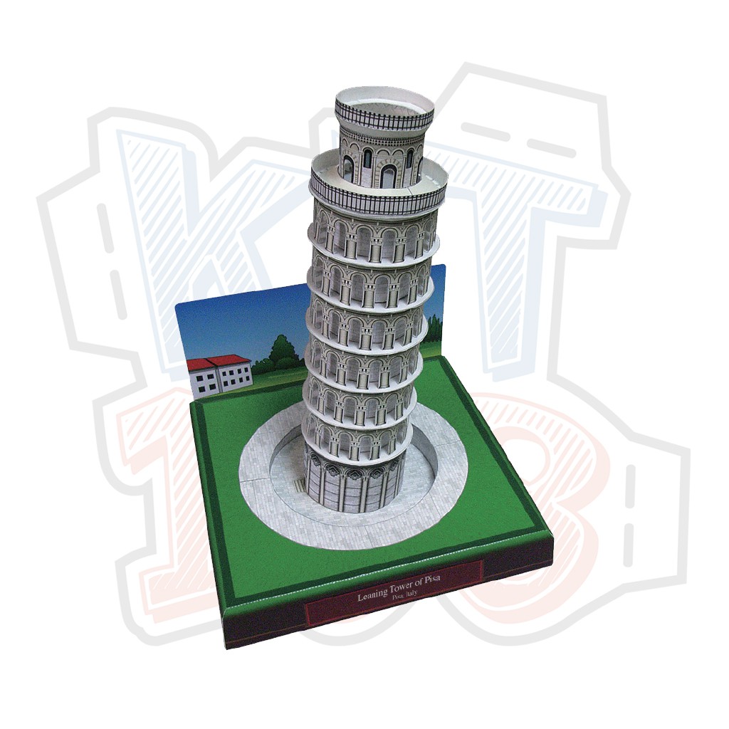 Architectural paper model of Italian Leaning Tower of Pisa - Italy ...