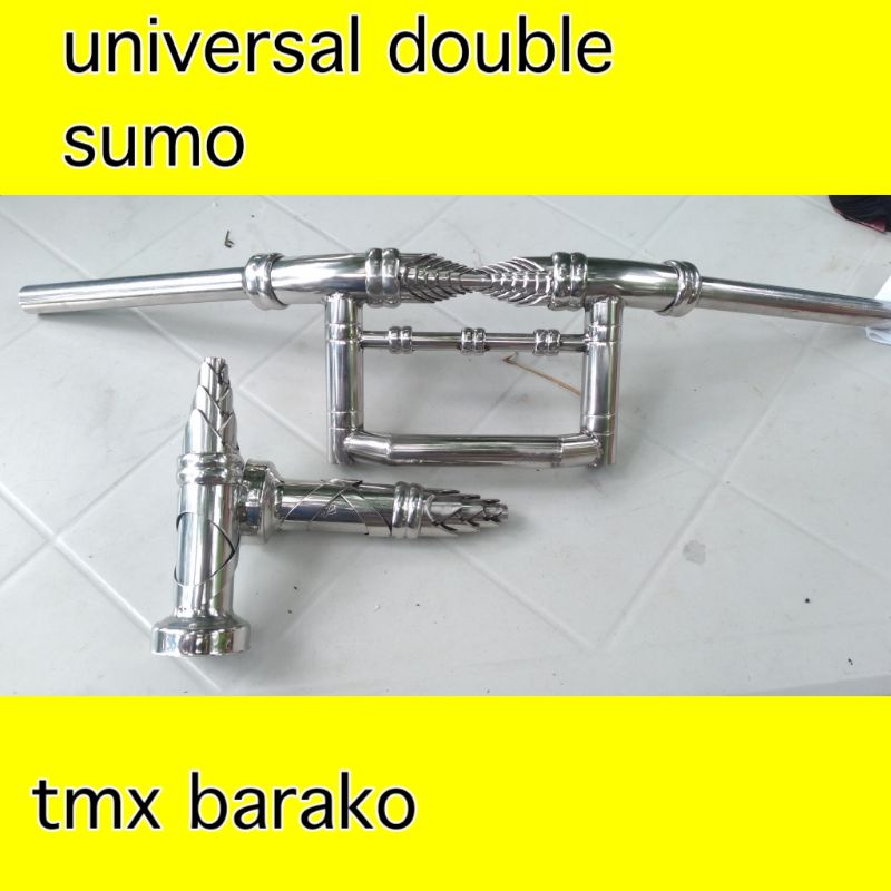 stainless manibela for motorcykle universal (soldper set | Shopee ...