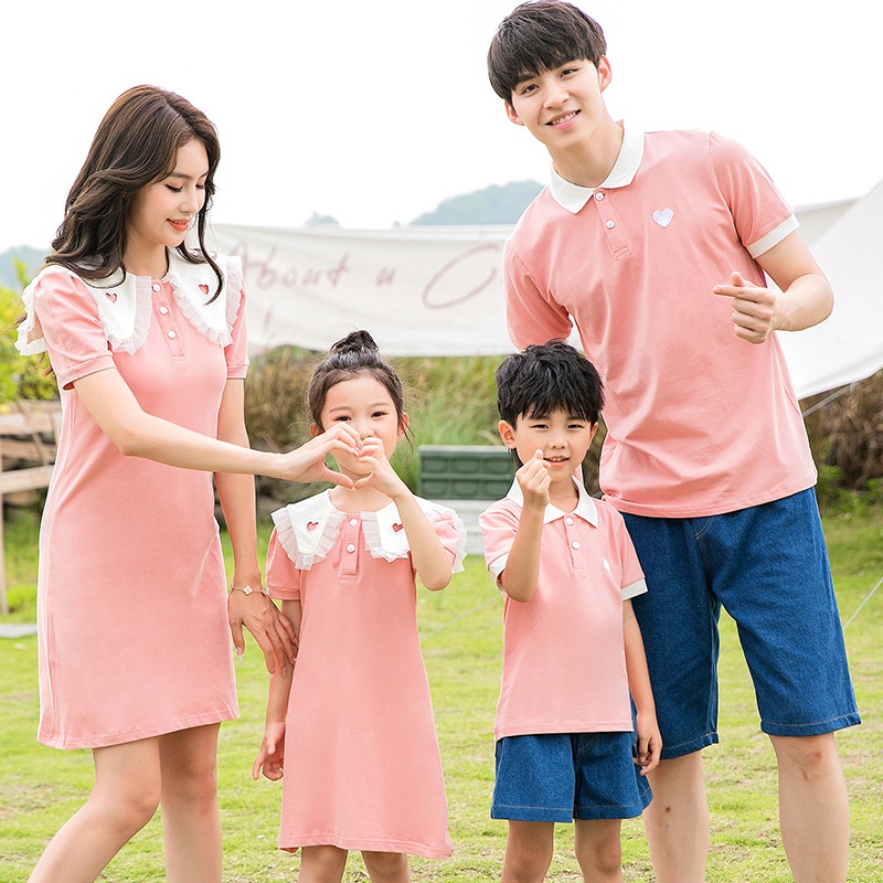 family set clothes of 4 5 6 3 couple dress for mother and daughter ...