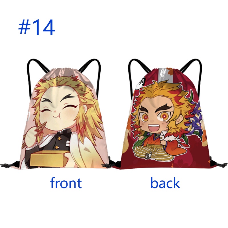 Demon Slayer Kimetsu No Yaiba Shopping Bag Drawstring Bag Tomioka Giyuu ...